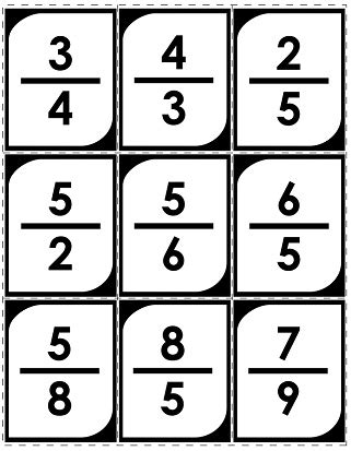 Reciprocal Fraction Worksheets