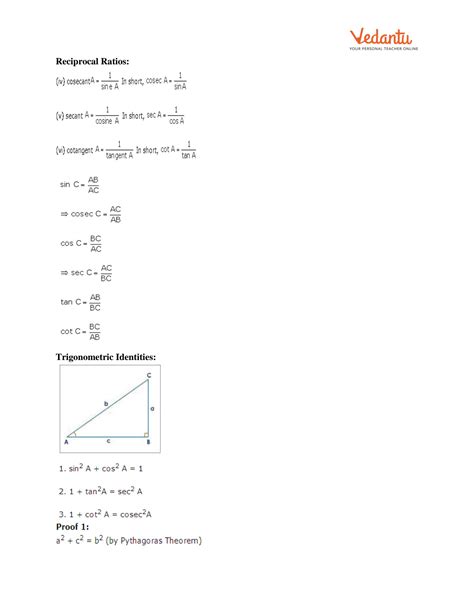 Solution Cbse Maths Class 10 Revision Notes For Chapter 8 Introduction