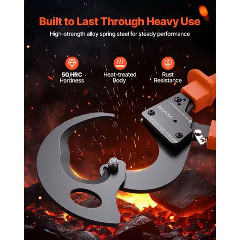 Vevor Ratcheting Cable Cutter Spring Steel Blades With Pvc Coated
