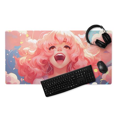 Hot Anime Girls Mousepad Etsy
