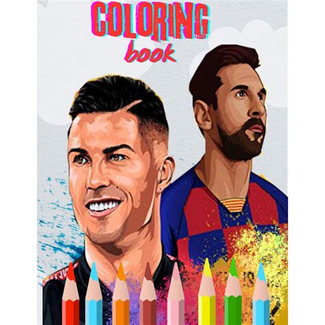 Cristiano Ronaldo And Lionel Messi Coloring Page Printable Inspire