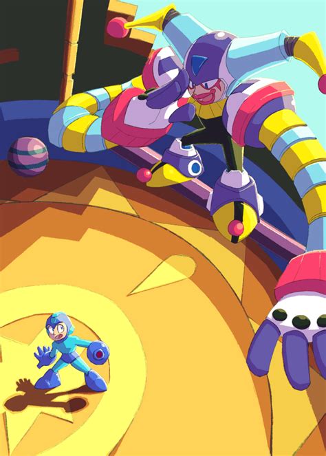 Second Piece In My Ongoing Mega Man 8 Fanart Series Mega Man Vs Clown