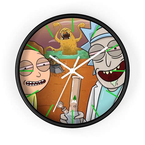 Rick And Morty Space Beach” Wall Clock Caliconnected