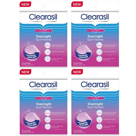 Clearasil Overnight Spot Patches Advanced Healing Hydrocolloid Acne