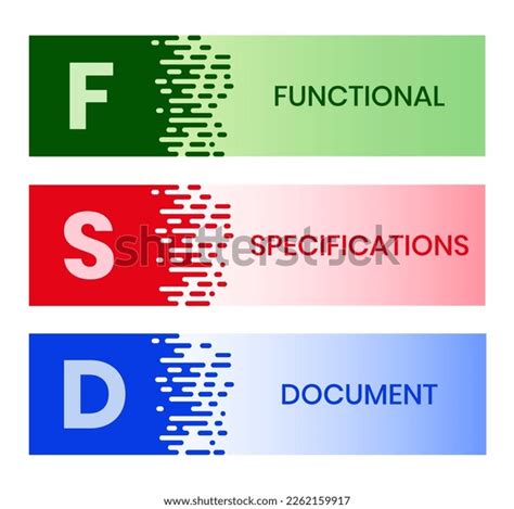 Fsd Functional Specifications Document Acronym Business Stock Vector Royalty Free 2262159917