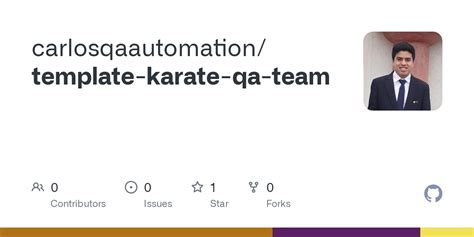 github carlosqaautomation template karate qa team