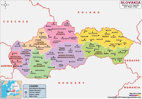 Slovakia Map Hd Map Of The Slovakia