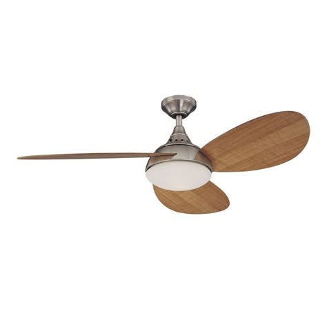 Harbor Breeze 52 In Avian Brushed Nickel Ceiling Fan With Light Kit At