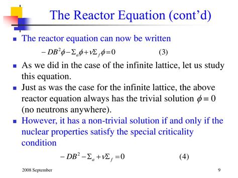 Ppt The Finite Reactor In One Energy Group Powerpoint Presentation