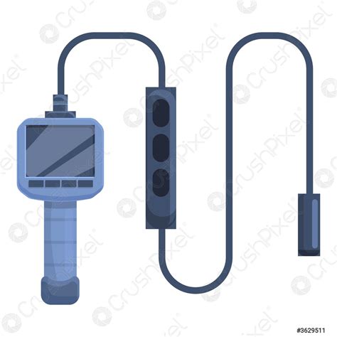 Icono Del Endoscopio Médico Estilo De Dibujos Animados Vector De