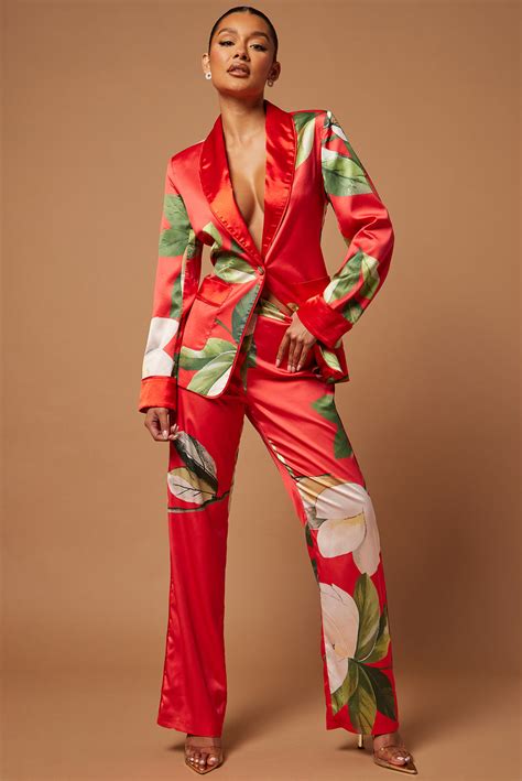 Womens Red Two Piece Matching Sets Fashion Nova