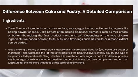 Ppt Pastry Vs Cake What Is The Difference Between Pastry And Cake