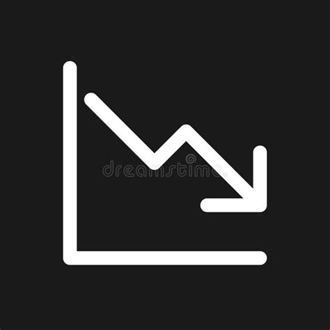 Diminution Dark Mode Glyph Ui Icon Stock Illustration Illustration Of