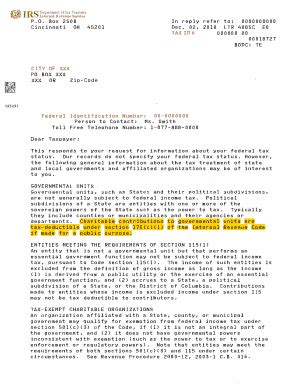 Irs Letter 4085c Eo Blank Fillable Template Fill Out Print