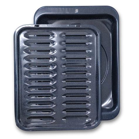 Broiler Pan For Oven Nonstick Porcelain Enamel Coated 1675” X 13” Ge