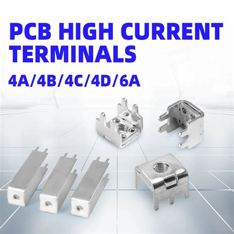 Pcb Solder Terminal High Current Terminal Pcb End Circuit Breaker
