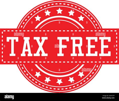 Tax Free Sticker On The Background Vector Illustration Stock Vector