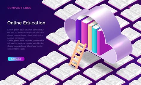 Online Education Isometric Concept 21795292 Vector Art At Vecteezy