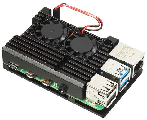 Купить Металический Корпус Для raspberry pi 4b черный металл В Москве
