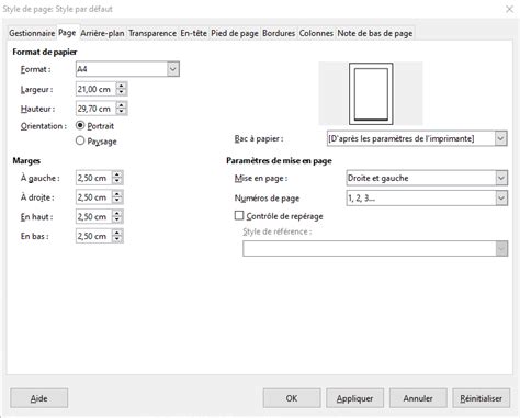 Appliquer Un Style De Page Parcours Guidé Libreoffice Writer