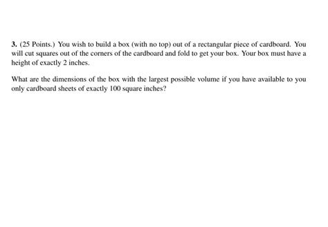 Optimization Box With No Top Rcalculus