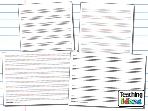 Handwriting Paper Template Tims Printables Worksheets Library