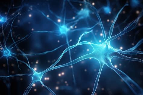 Premium Photo Neuron Cell 3d Illustration Computer Generated With