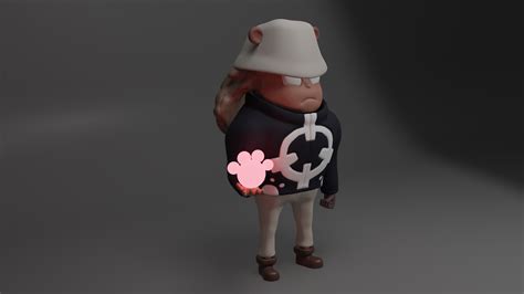 Stl File Bartholomew Kuma Chibi One Piece・3d Printable Model To
