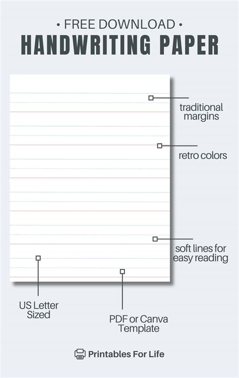 Free Elementary Handwriting Paper Printable