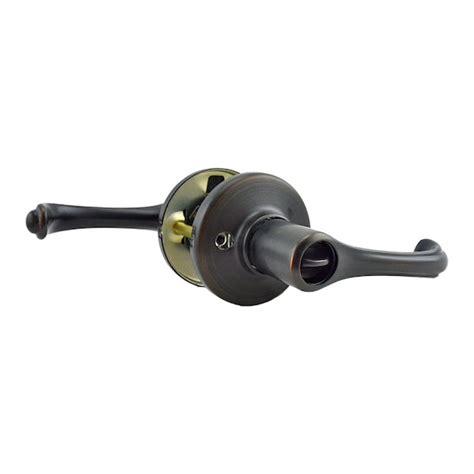 Kwikset Dorian Lever Privacy Door Lock With New Chassis And 6al Latch And Rcs Strike Venetian