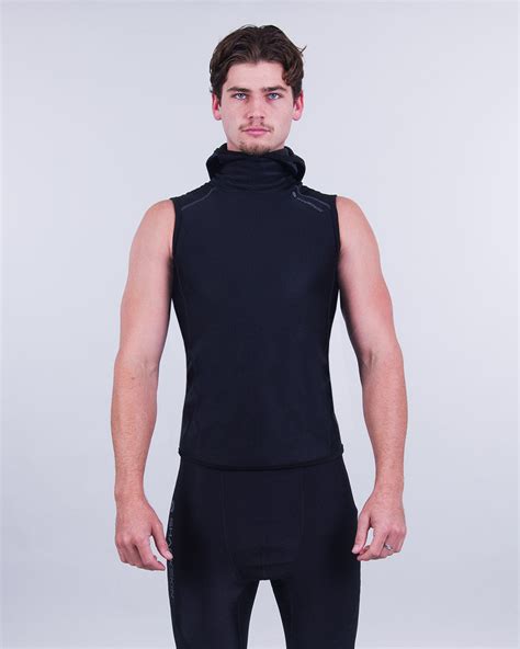 Chillproof Hooded Vest Mens Sharkskin Usa