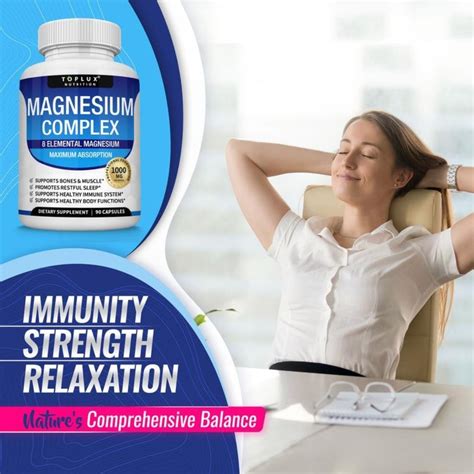 Toplux Magnesium Complex 1000mg 8 Powerful Forms For Recovery And Dai