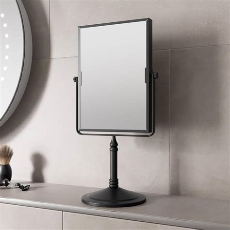 Freestanding Bathroom Mirror Circular Free Standing Magnifying Make Up