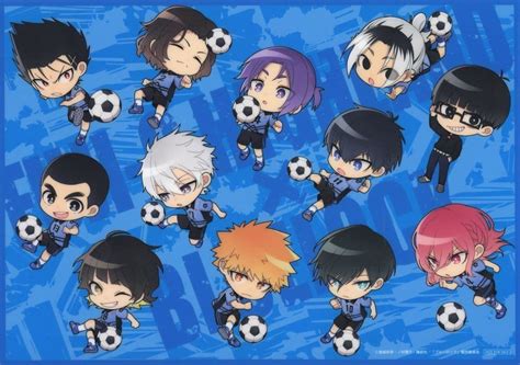 Desk Mat Gathering Mini Character Original Visual Mat Blue Lock In