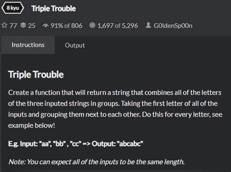 Codewars Triple Trouble 풀이 네이버 블로그