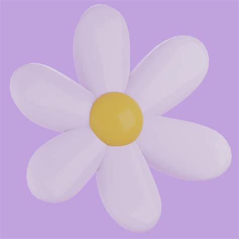 Premium Photo Daisy Flower In 3d