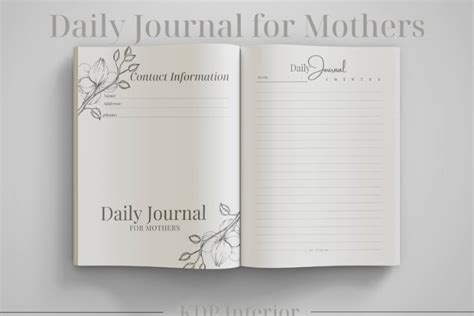 Daily Journal For Mothers Kdp Interior