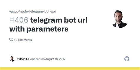telegram bot url with parameters · issue 406 · yagop node telegram bot