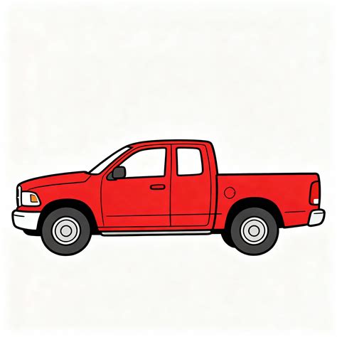 Easy Truck Drawing Simple Tutorials And Ai Art