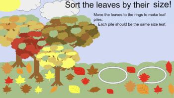 Sorting Fall Leaves Color Shape And Size By Cathy S Class TPT