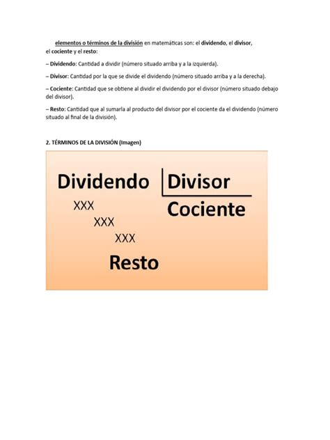 Elementos De La Division Pdf