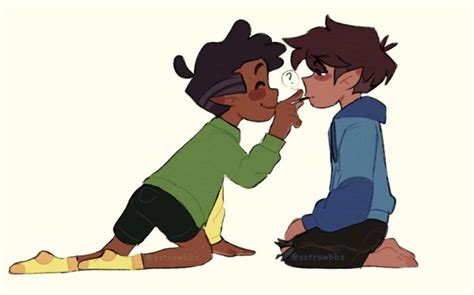 Strawbbz 🍓 On X Gus X Matt Fanart Gustholomule Fanart Kiss Gus And