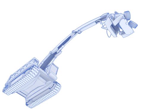 Tree Cutting Machine Isolated On Background 3d Rendering