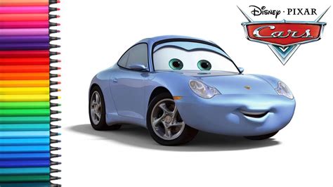 Coloring Sally Carrera Coloring Pages Cars Movie Youtube
