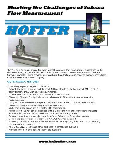 All Hoffer Flow Controls Catalogs And Technical Brochures