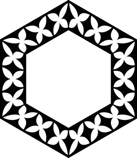 Tribal Hexagon Design Zeichnen Sie Für Sie Ein Individuelles