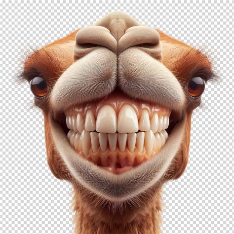 Premium Psd A Camel With A Smile And A Picture Of A Smiling Camel