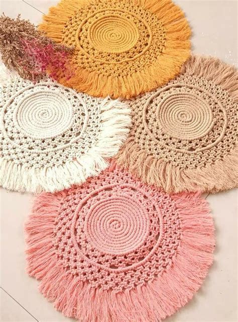 Macrame Tea Coaster At ₹ 55piece Crochet Coasters In Hapur Id