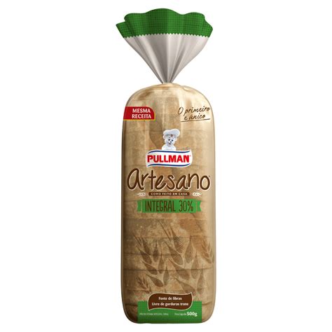 Pão De Forma Integral Pullman Artesano 500g Bistek Supermercados