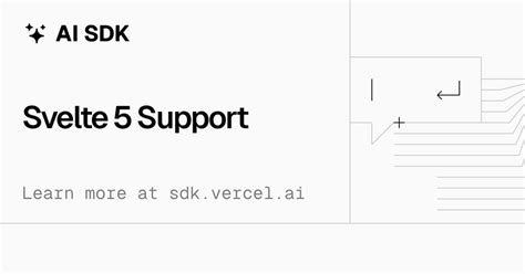 Ai Sdk Svelte 20 Is Here With Native Svelte 5 Support Thanks To Elliot And Rich For This Huge